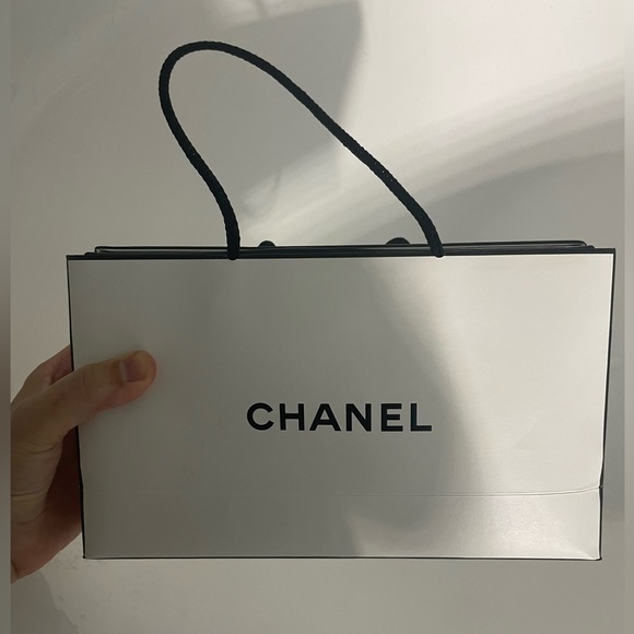CHANEL | Accessories | Chanel Beauty Store Shopping Bag And Box With ...